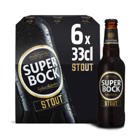 Cerveja com Álcool Preta SUPER BOCK STOUT emb.6x33cl